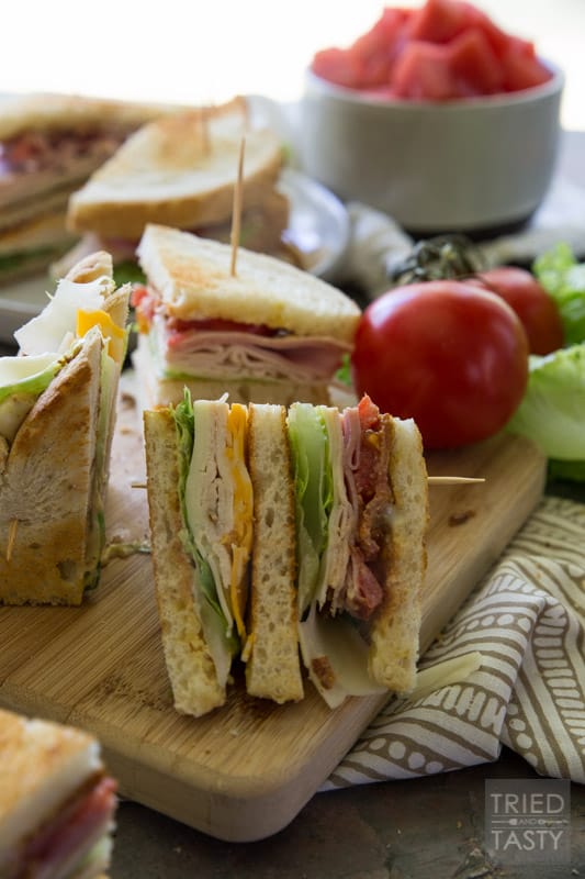 Triple Decker Deli Sandwich - Tried and Tasty